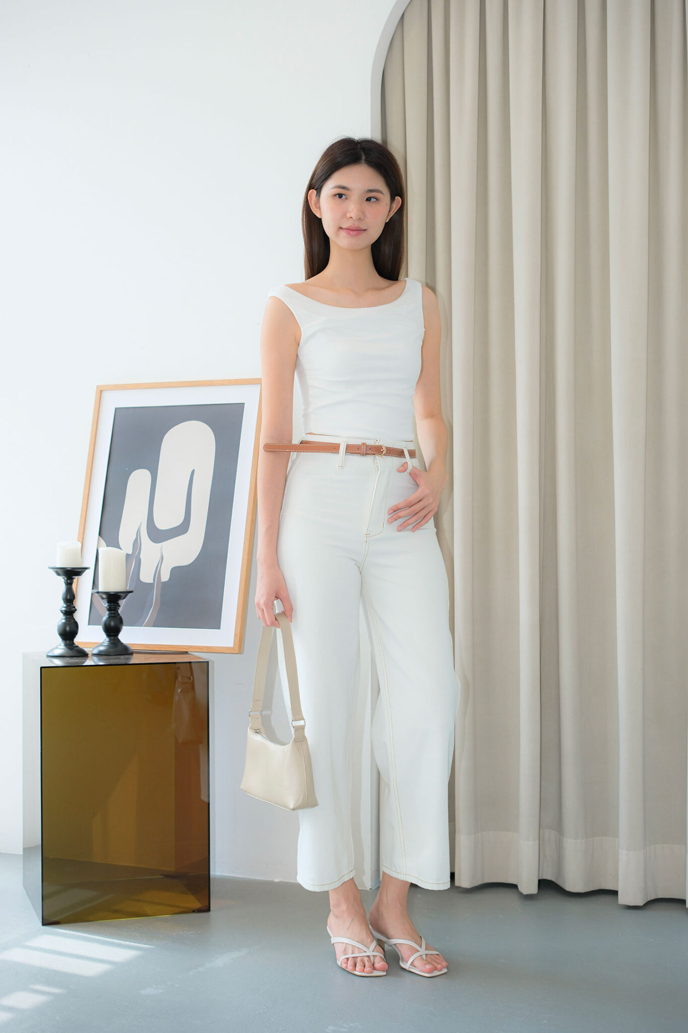 Denim Culottes Pants - Tapas Fashion