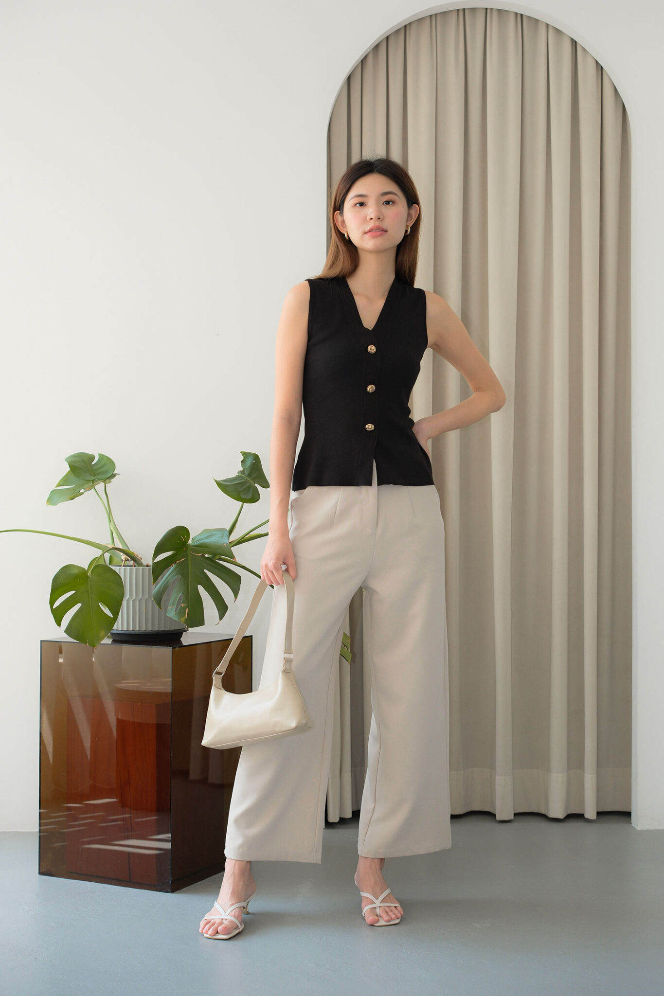 Straight Cut Pants - Tapas Fashion